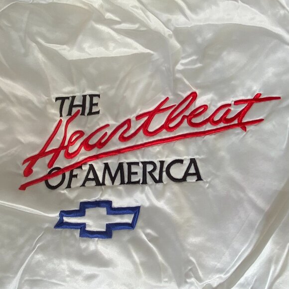 Chevy | Jackets & Coats | Vintage 8s Chevy Racing Jacket Chevrolet Logo ...